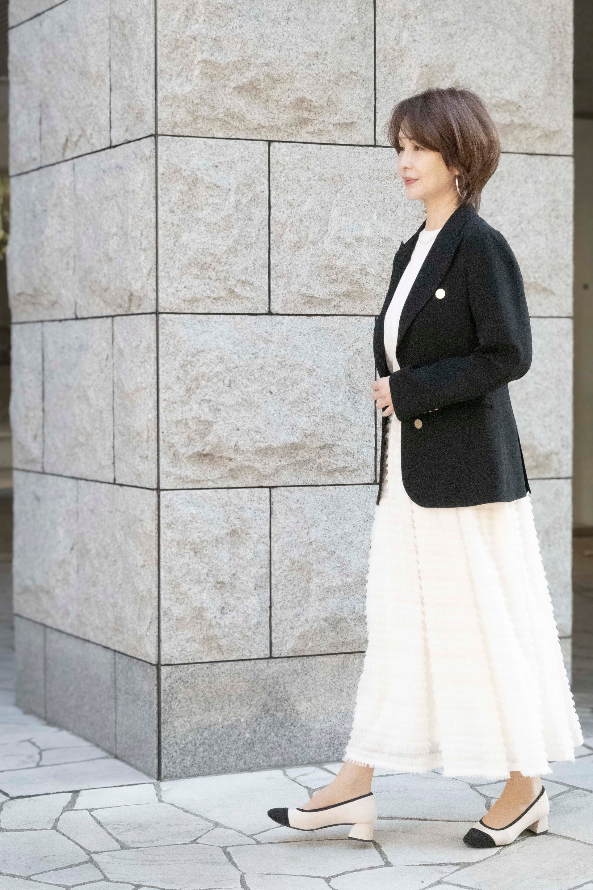 カットジャカードタックスカート NS-209 – ATELIER N’S