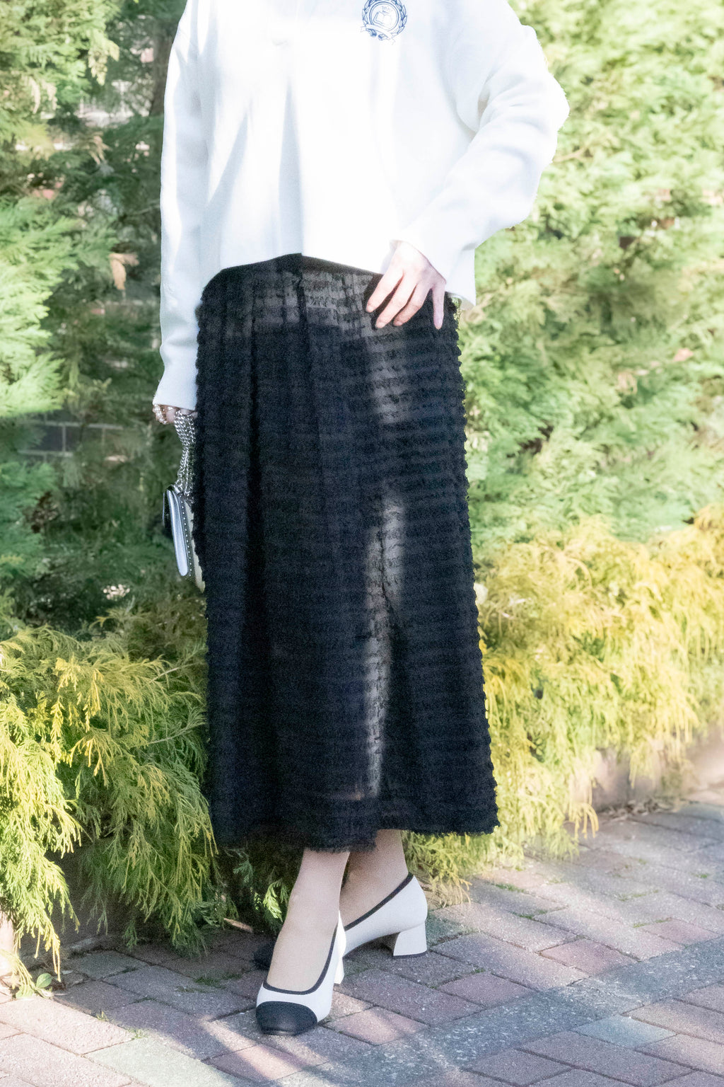 カットジャカードタックスカート NS-209 – ATELIER N’S