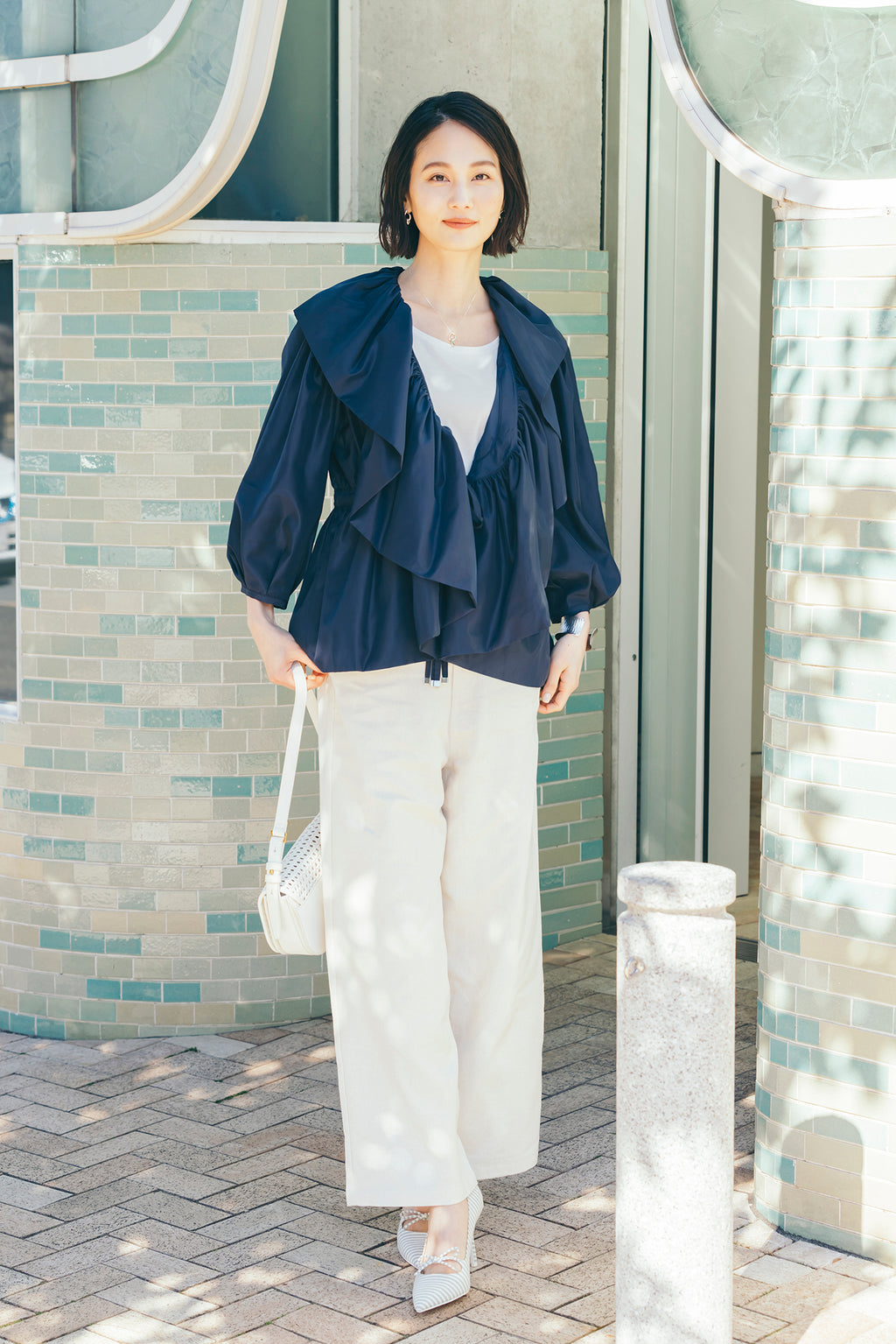 ラッフル衿ブラウスジャケット NS-194 – ATELIER N’S