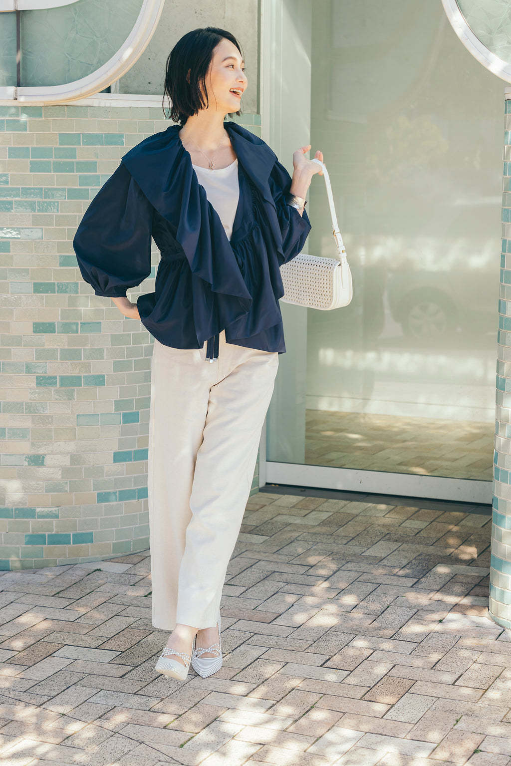 ラッフル衿ブラウスジャケット NS-194 – ATELIER N’S