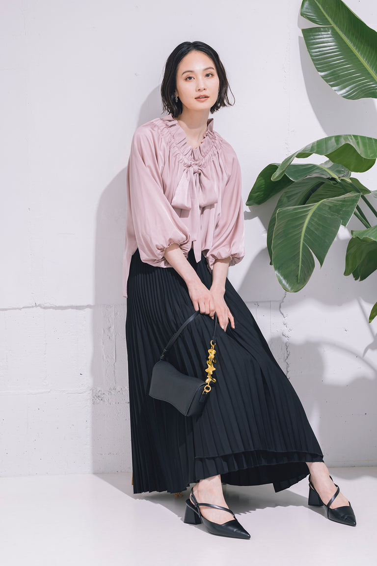 フロントレイヤードプリーツスカート NS-203 – ATELIER N’S