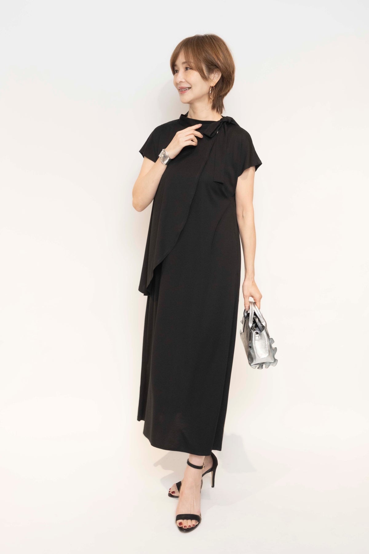 フェイクレイヤードロングワンピース NS-140 – ATELIER N’S