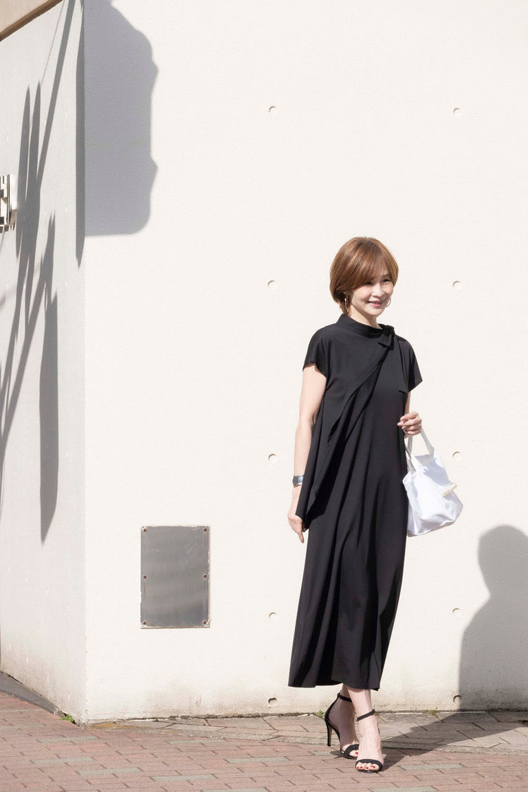 フェイクレイヤードロングワンピース NS-140 – ATELIER N’S