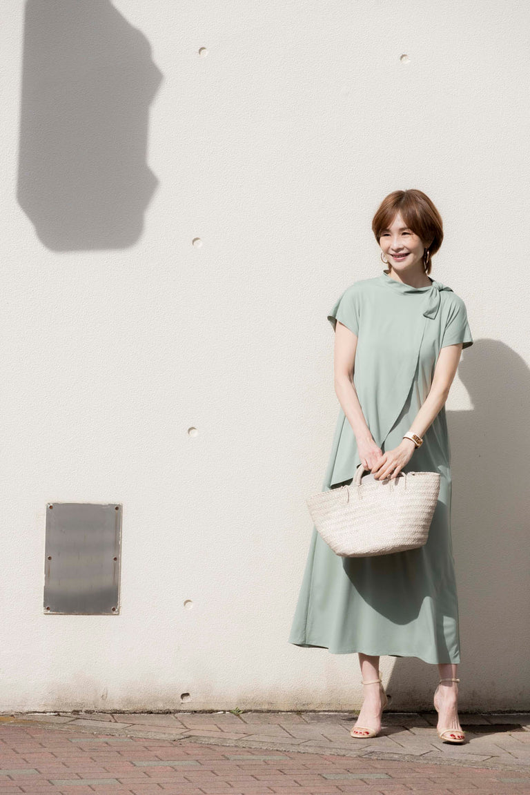 フェイクレイヤードロングワンピース NS-140 – ATELIER N’S